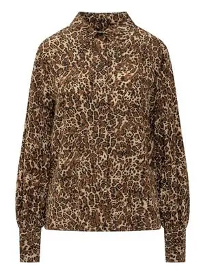 ISABEL MARANT ÉTOILE Isabel Marant Leopard Print Silk Blend Shirt