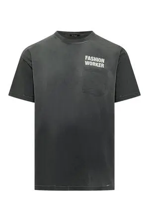 WILLY CHAVARRIA Stampaint T-shirt - Black