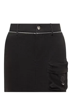 MONCLER GENIUS WILLOW SMITH Mini Skirt - Nero
