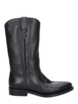 JIL SANDER Tall Leather Boots - Black