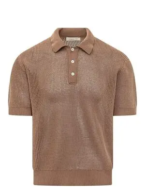 ATOMO FACTORY Mini Polo With Stylish Buttons And Collared Design - Moro