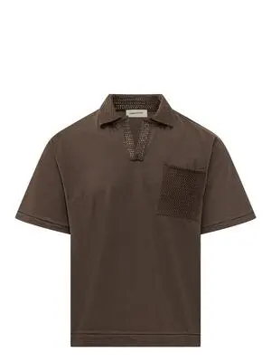 ATOMO FACTORY Atomo Factory Mini Polo With Pocket And Perforated Insert