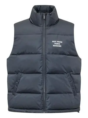 Drole De Monsieur Sleeveless Down Vest - Navy