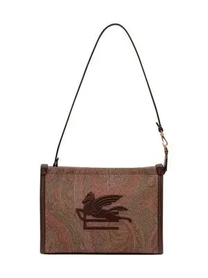 Etro ETRO Leather Shoulder Bag Marrone