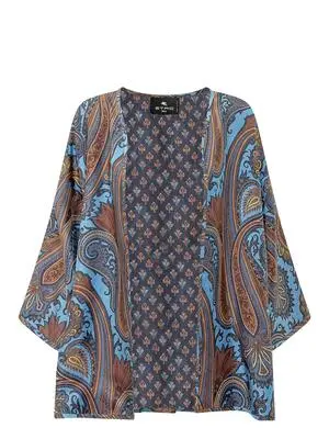Etro Knit Poncho - Bluette
