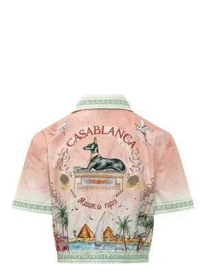 CASABLANCA CASABLANCA Embroidered Button-Up Shirt