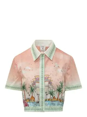 CASABLANCA CASABLANCA Embroidered Button-Up Shirt