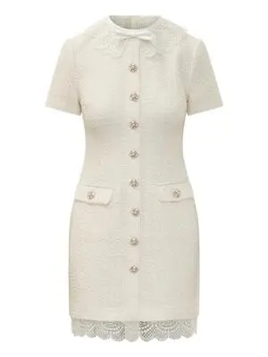 SELF-PORTRAIT Mini Dress - Cream