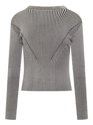 IRO PARIS Ribbed Knit Pullover - Black/grey