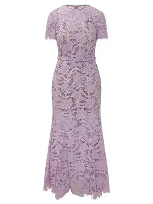SELF-PORTRAIT SELF-PORTRAIT Midi Dress Lilac