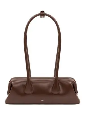 OSOI Osoi Sculpted Leather Shoulder Bag Choco Brown