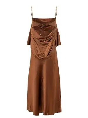 Rebecca Vallance Phoenix Rose Midi Dress - Bronze