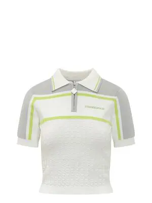 Casablanca Tennis Polo Shirt - Bianco