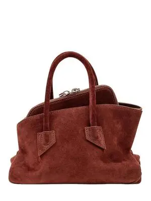 Attico THE ATTICO Mini Handbag With Artistic Flair Light Chocolate