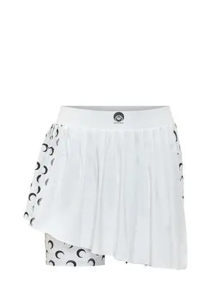 MARINE SERRE Athleisure Skirt - Optical White