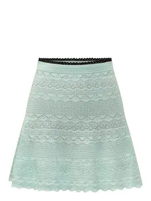 SELF-PORTRAIT SELF-PORTRAIT Pointelle Mini Skirt