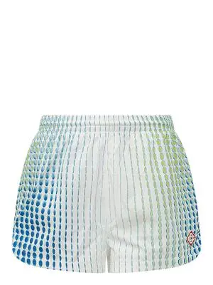 Casablanca Stylish Printed Short - Bianco