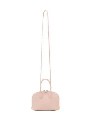 SELF-PORTRAIT Lizard Toast Mini Handbag - Pink
