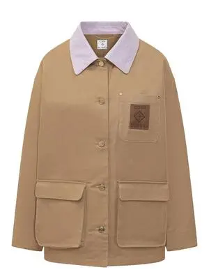 Casablanca Mini Jacket With Front Pockets - Beige