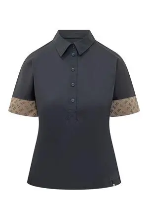 Herno Short Sleeve Polo - Blu Navy