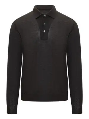 FILIPPO DE LAURENTIIS Filippo De Laurentiis Luxury Wool Polo For The Modern Wardrobe