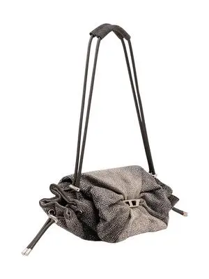 DIESEL® Diesel Scrunch-Detail Shoulder Bag Nero