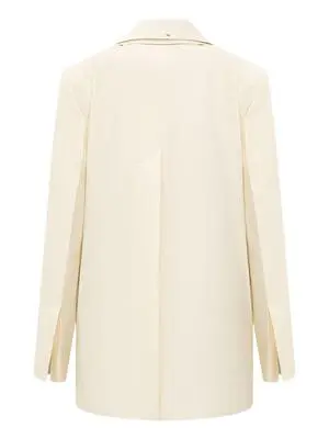 Sportmax Tailored Fit Jacket With Reverse Pockets - Burro