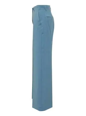 Max Mara WEEKEND MAX MARA High-Waist Wool Trousers Sky