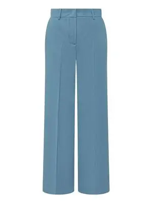 Max Mara MAX MARA High-Waist Wool Trousers Sky