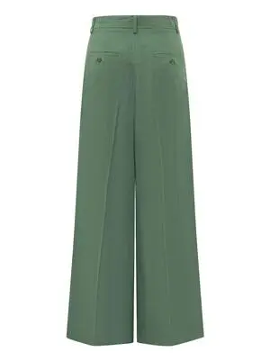 MAX MARA Weekend Max Mara Wide-Leg Trousers With Pleats In Linen-Viscose Blend