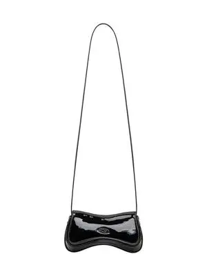 DIESEL® Mini Leather Clutch Bag - Nero