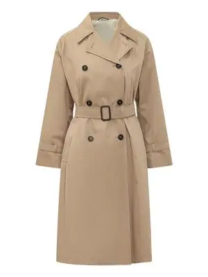 WEEKEND SIGNATURE MAX MARA Signature Trench Coat With Belt And Revers - Pannello