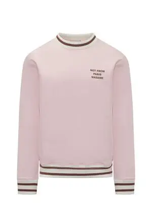Drole De Monsieur Giro Neck Mini Sweatshirt Light Pink