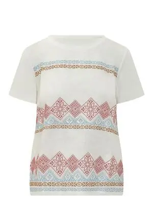 MAX MARA MAX MARA Geometric Embroidered T-shirt