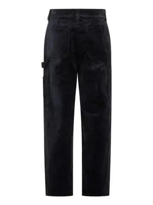 A.p.c. Cotton Velvet Trousers - Dark Navy