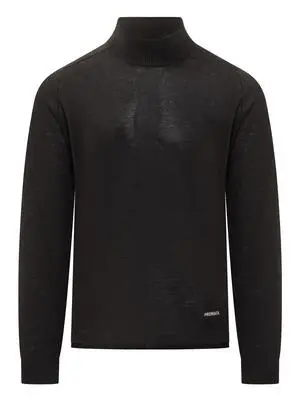 Premiata Elegant Knit Turtleneck Sweater - Black