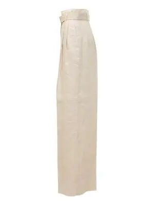 Max Mara Max Mara Studio High-Waisted Trousers With Belt Corda