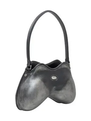 DIESEL® DIESEL Metallic Double-D Shoulder Bag Nero