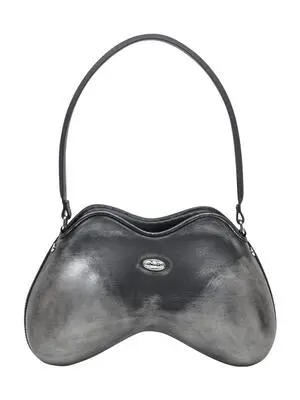 DIESEL® Diesel® Metallic Double-D Shoulder Bag Nero
