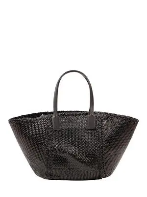 Dragon Diffusion Woven Handbag Mini Teresa - Black