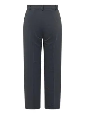 Max Mara WEEKEND MAX MARA High-Waist Straight-Leg Trousers Blu