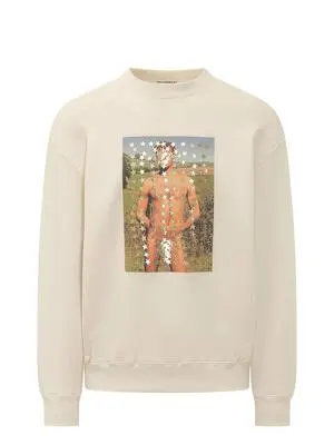 JW Anderson J. W. Anderson Star Sweatshirt - Ecru