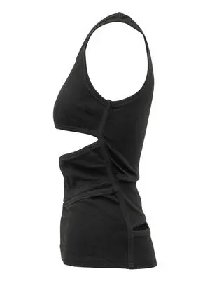 Coperni Spiral Cut Out Top - Black