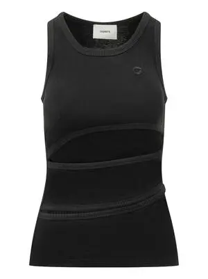Coperni Spiral Cut Out Top - Black