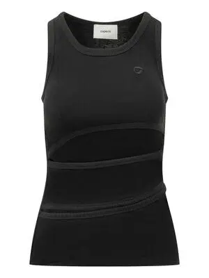 Coperni Spiral Cut Out Top - Black