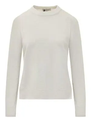 MAX MARA`S Long Sleeve Knit Sweater - Milk