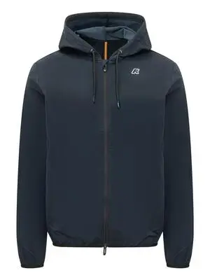 K-WAY Hooded Jacket - Blue Depth