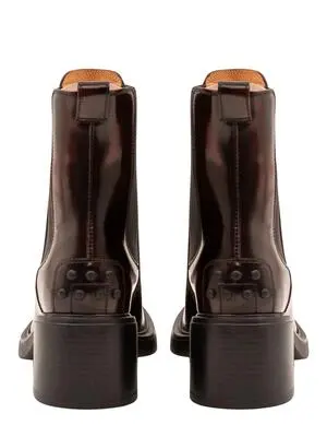 TOD`S Rubber Tread Ankle Boot T60 - Mosto