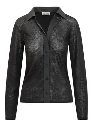 SEMICOUTURE Wool-blend Knit Cardigan - Nero