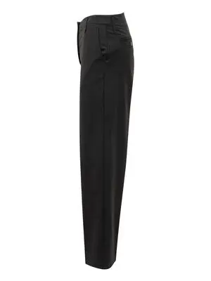 SEMICOUTURE Tailored Wool-blend Trousers - Nero